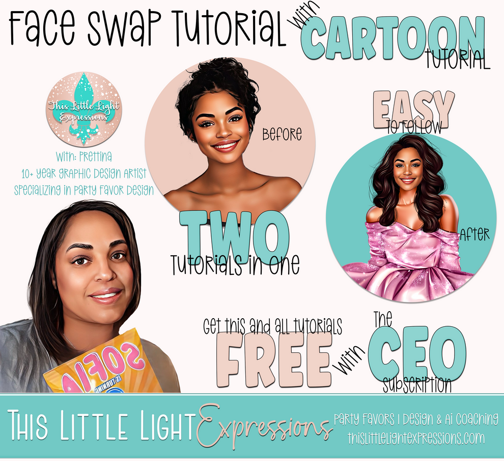 Face Swap with Turn Photo into Cartoon Tutorial | 2 Tutorials in One ...