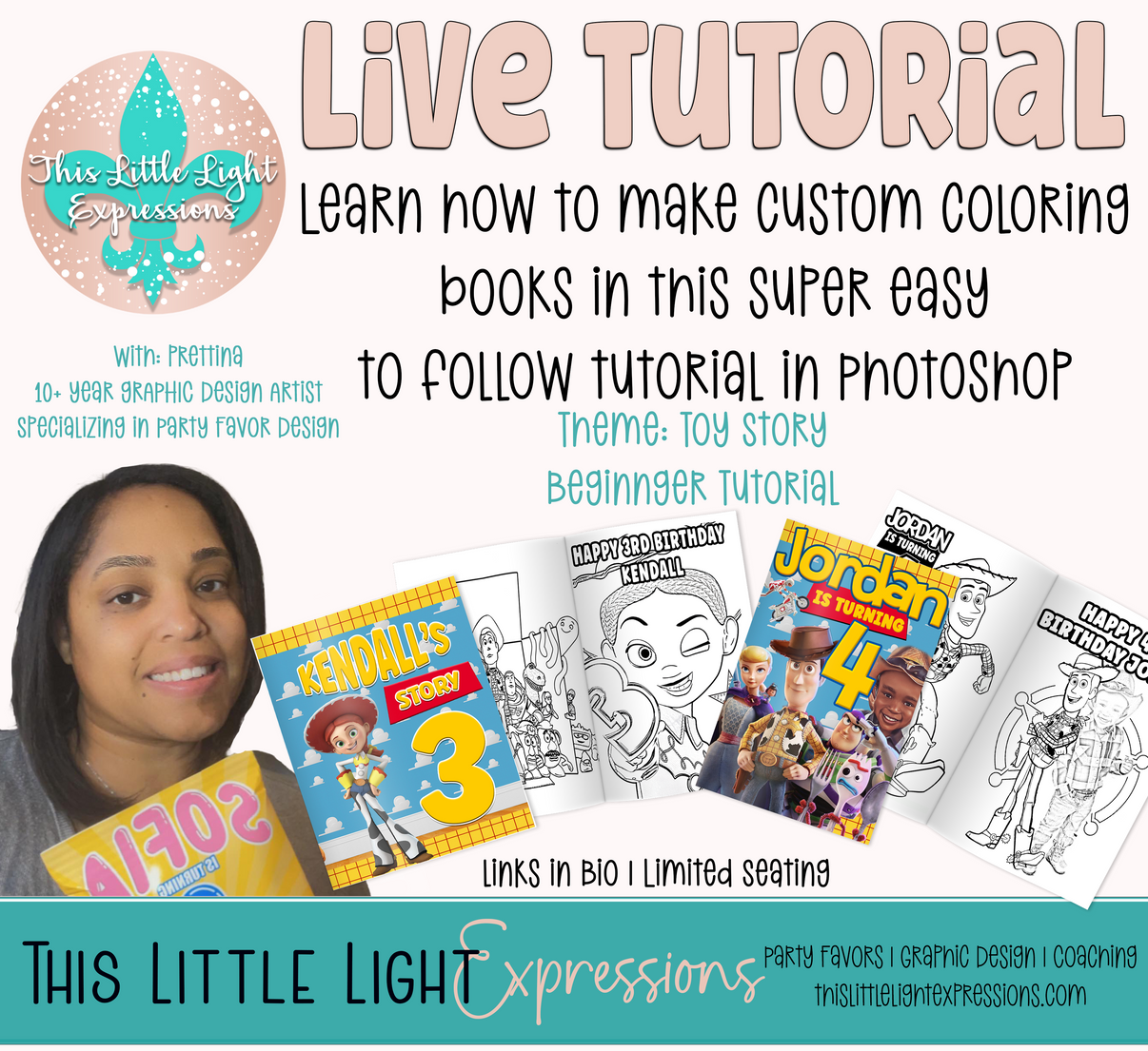 Personalized Coloring Book Tutorial | Pre-Recorded Live Tutorial |Inst ...