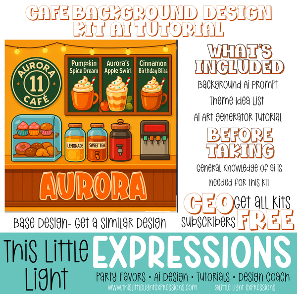 Coffee Cafe Themed Ai Design Kit |Create Your Own Unique Designs | Ins ...